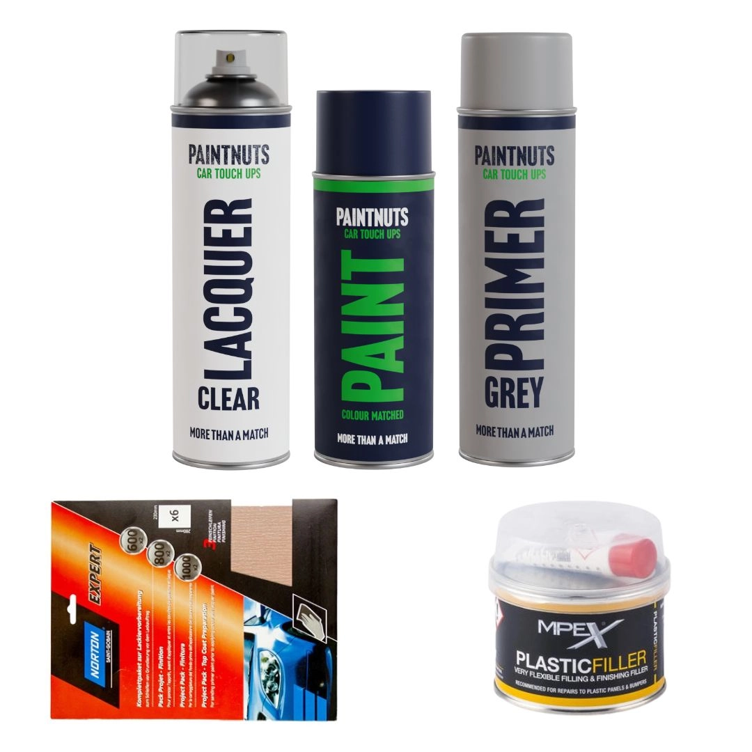 PaintNuts Colour Matched Aerosol Set with Fine Filler, Sanding Sheets ...