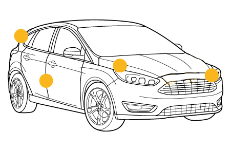 Ford Touch Up Paint | Ford Paint Code Location | PaintNuts