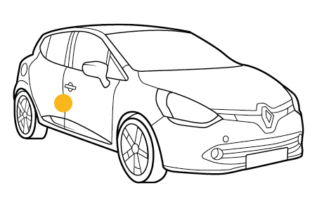 Renault Touch Up Paint By Registration | Paint Code Location