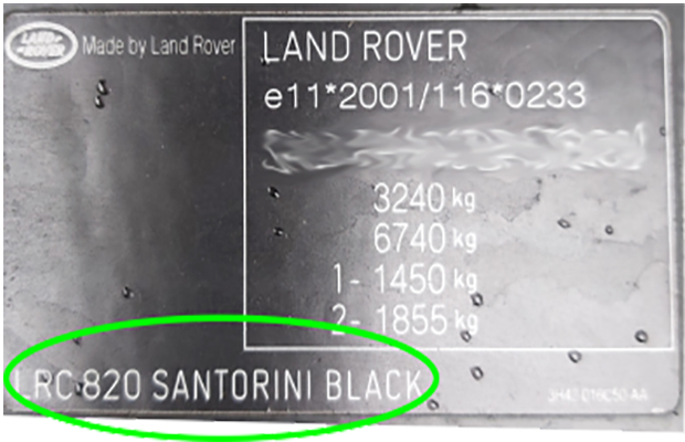 LAND ROVER CARPATHIAN GREY METALLIC LKT Car Paint