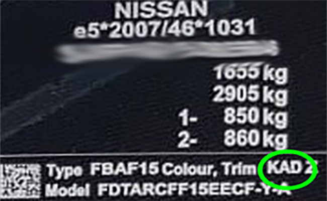 Nissan Touch Up Paint & Codes By Registration Number | PaintNuts