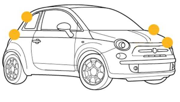 Fiat 500 Car Touch Up Paint | Fiat 500 Spray Paint & Pens | PaintNuts